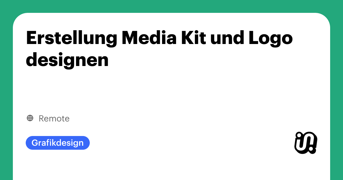 Erstellung Media Kit und Logo designen · Junico