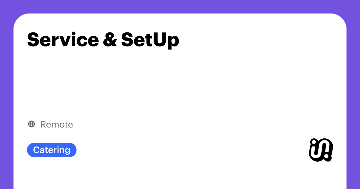 Service & SetUp · Junico