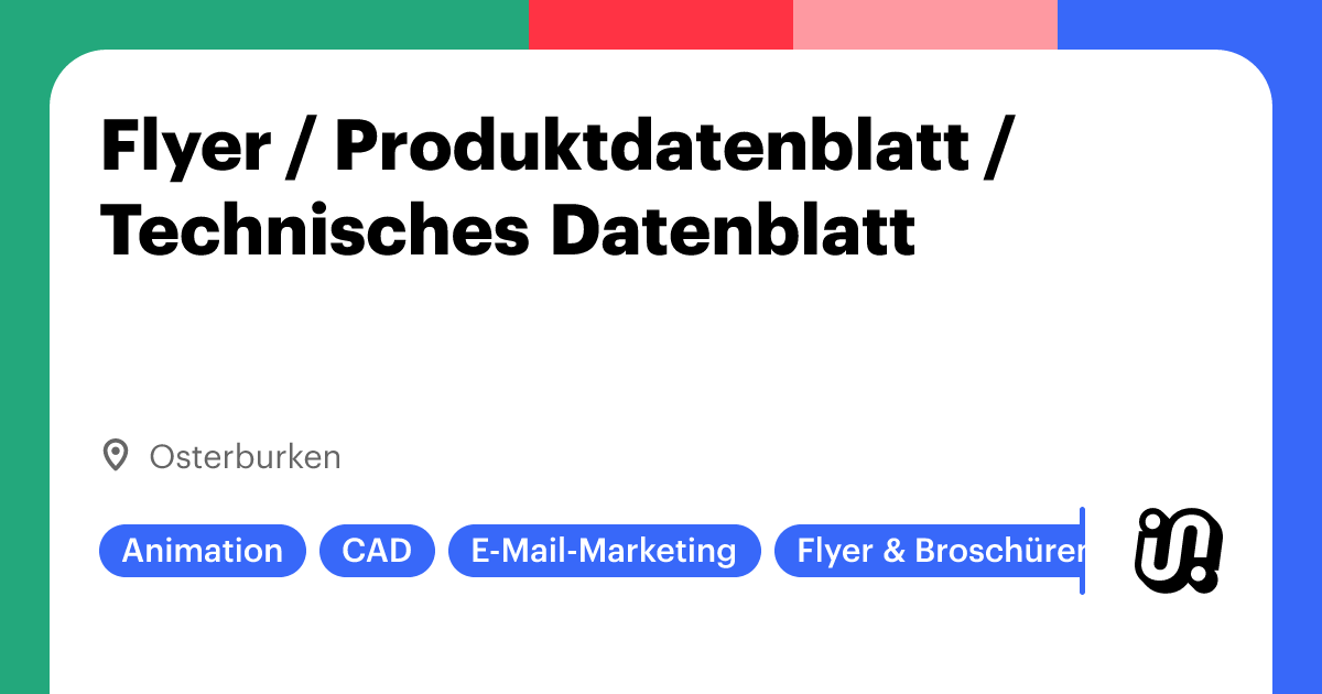 Flyer / Produktdatenblatt / Technisches Datenblatt · Junico