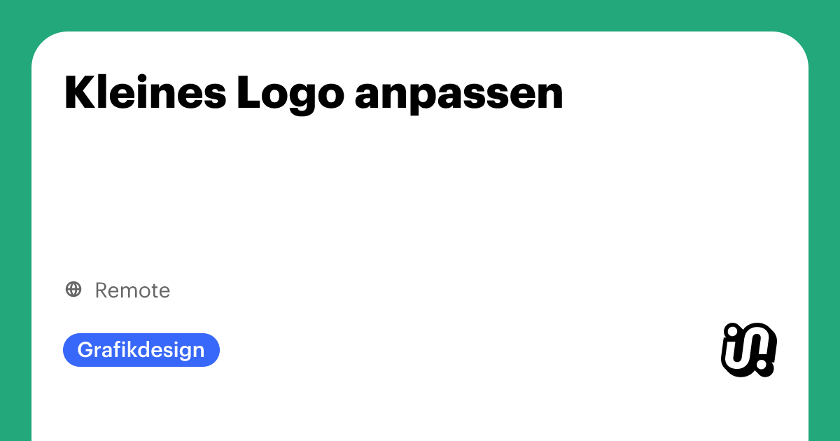 Kleines Logo anpassen · Junico