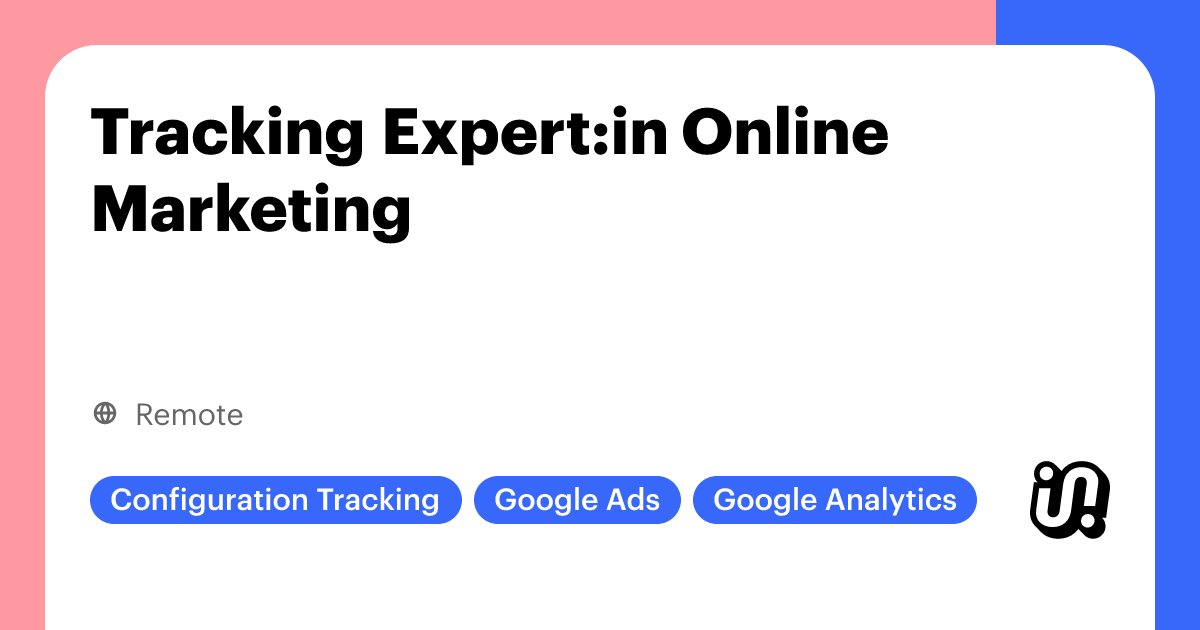 Tracking Expert:in Online Marketing · Junico