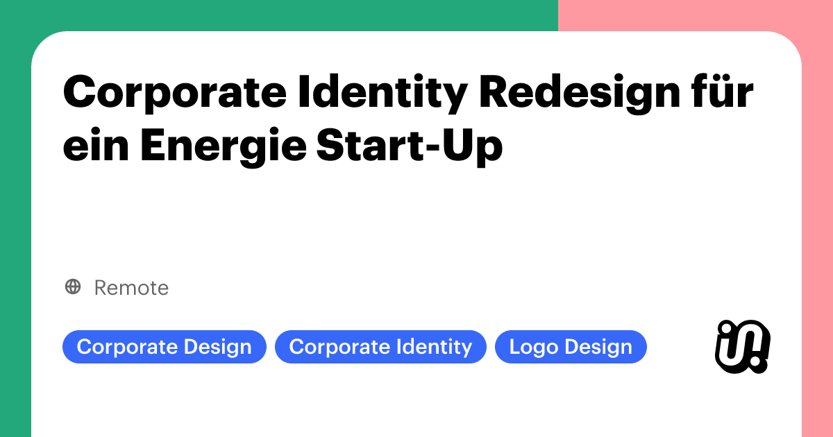 Corporate Identity Redesign für ein Energie Start-… · Junico