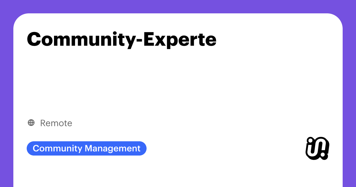 Community-Experte · Junico