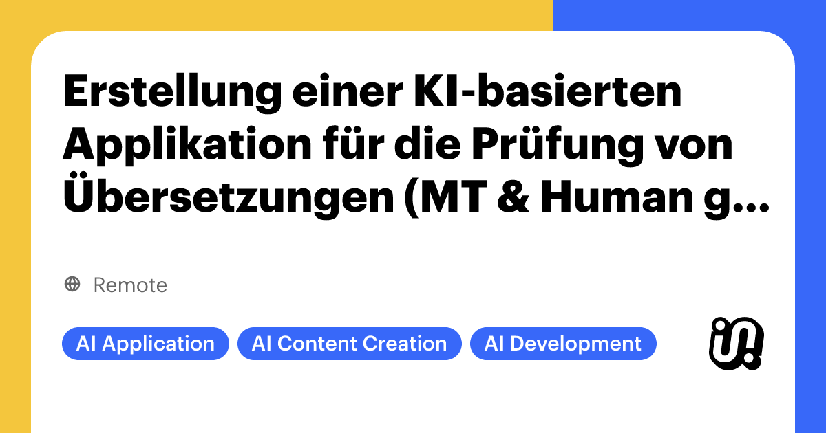 Erstellung einer KI-basierten Applikation für die … · Junico
