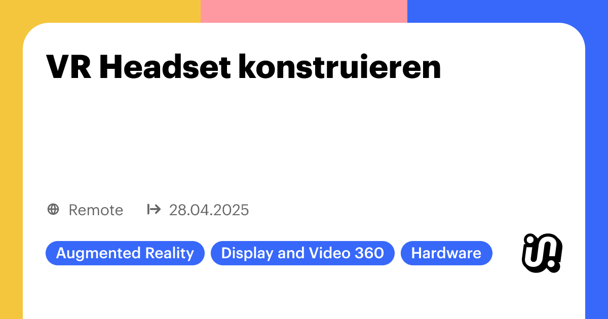 VR Headset konstruieren · Junico