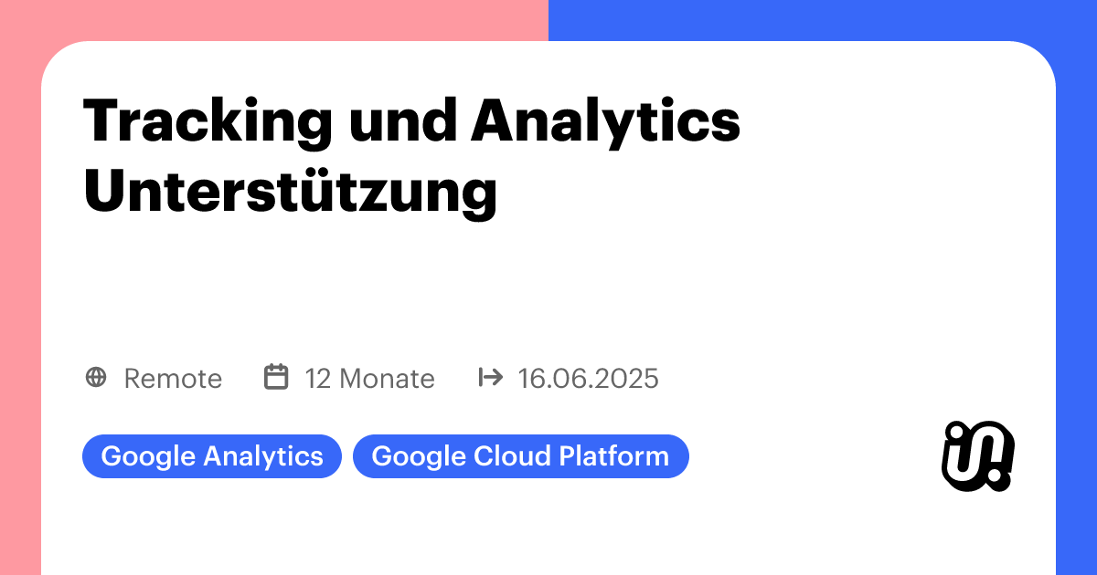 Tracking und Analytics Unterstützung · Junico
