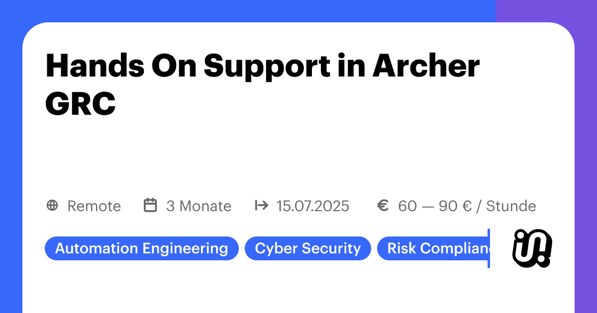 Hands On Support in Archer GRC · Junico