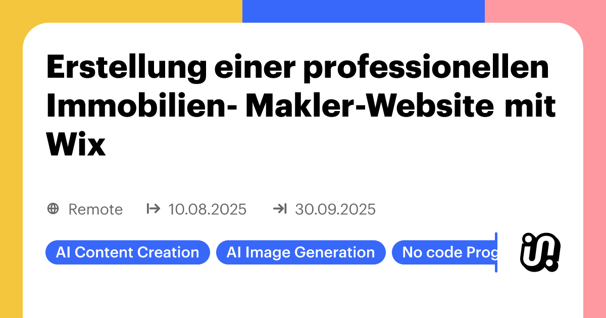 Erstellung einer professionellen Immobilien- Makle… · Junico