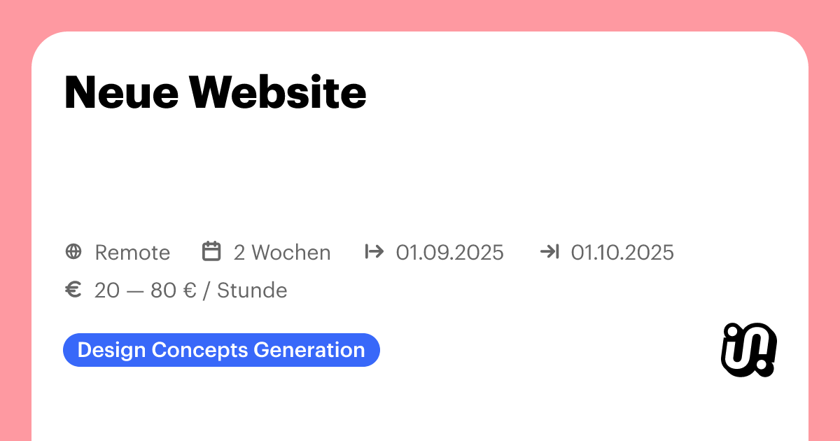Neue Website · Junico