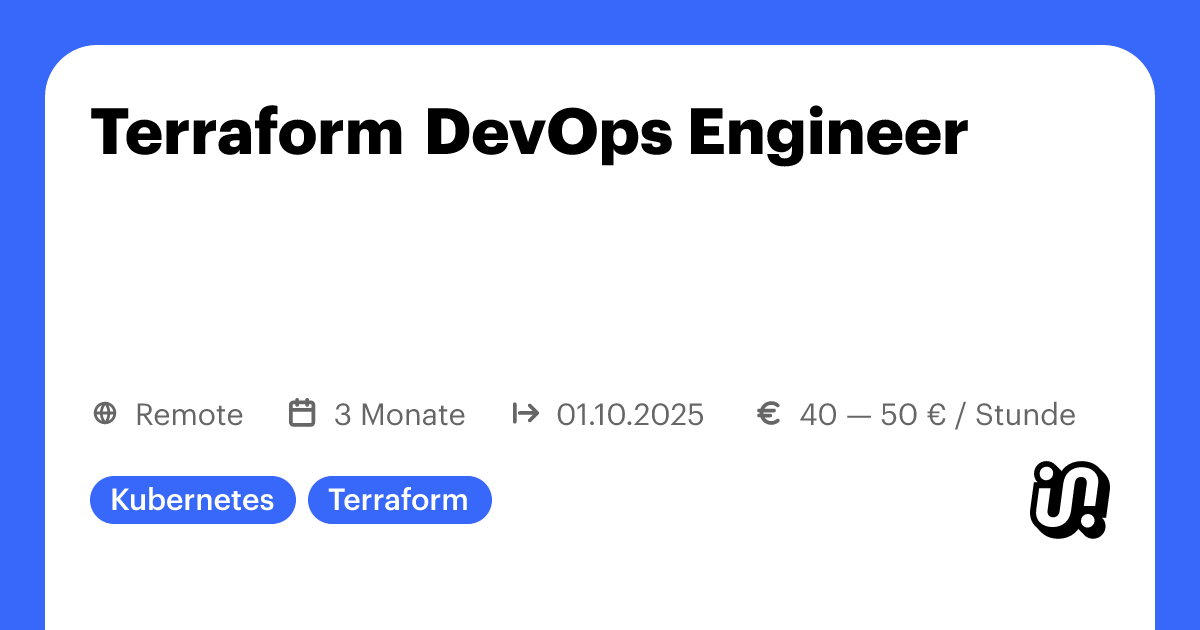 Terraform DevOps Engineer · Junico