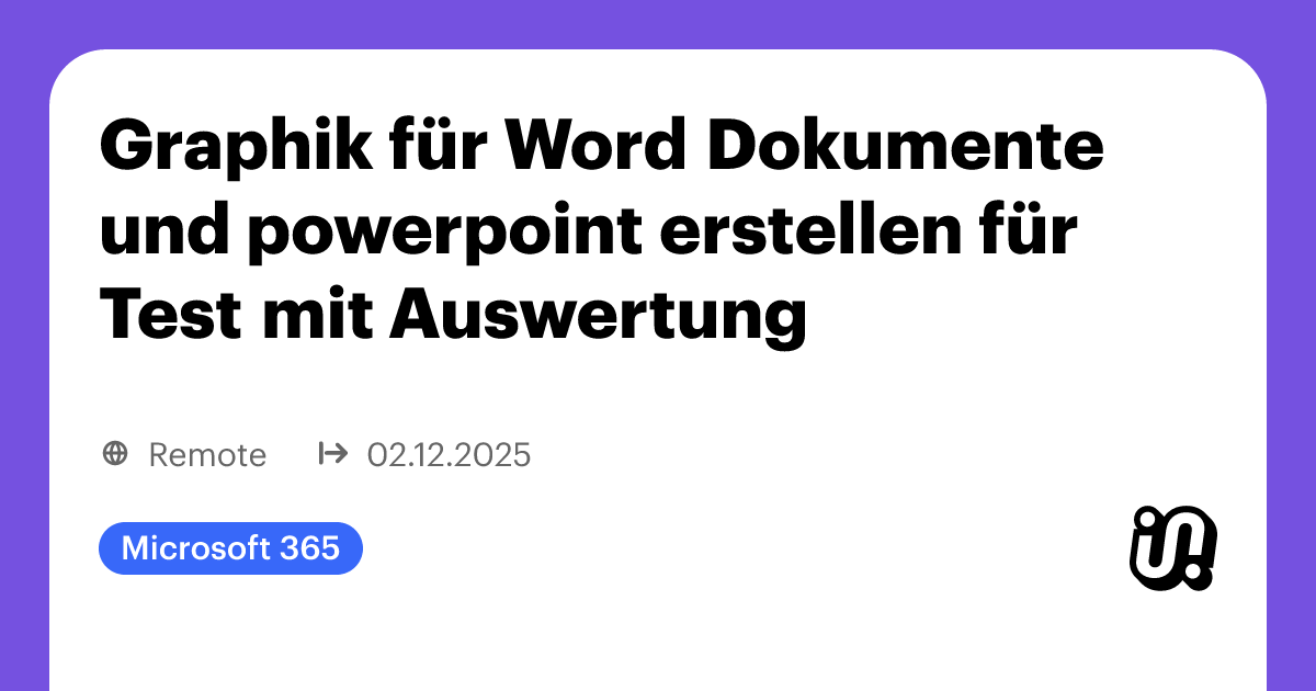 Graphik für Word Dokumente und powerpoint erstelle… · Junico