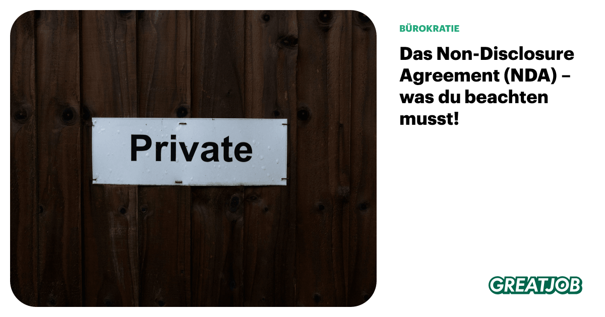 Das NDA - Non-Disclosure Agreement · GREATJOB