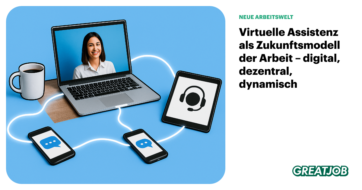 Virtuelle Assistenz: Definition, Aufgaben & Vorteile · GREATJOB