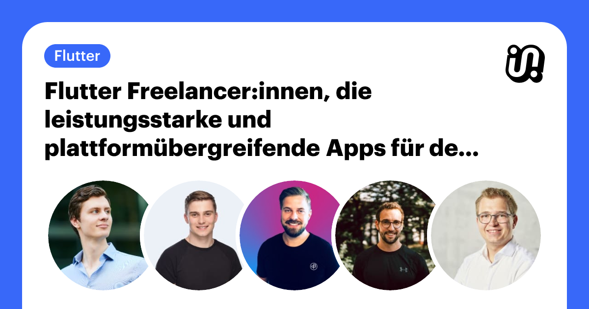 Flutter Freelancer:innen beauftragen · Junico